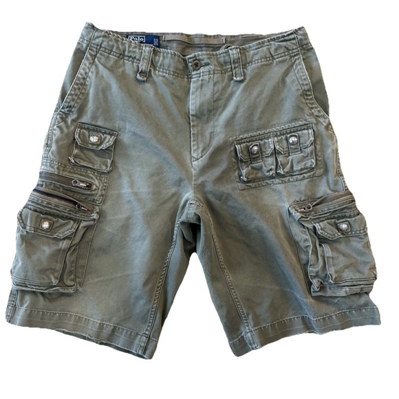 Polo Ralph Lauren | Shorts | Vintage Polo Ralph Lauren Cargo Shorts Mens 35 Military Green 9s ...